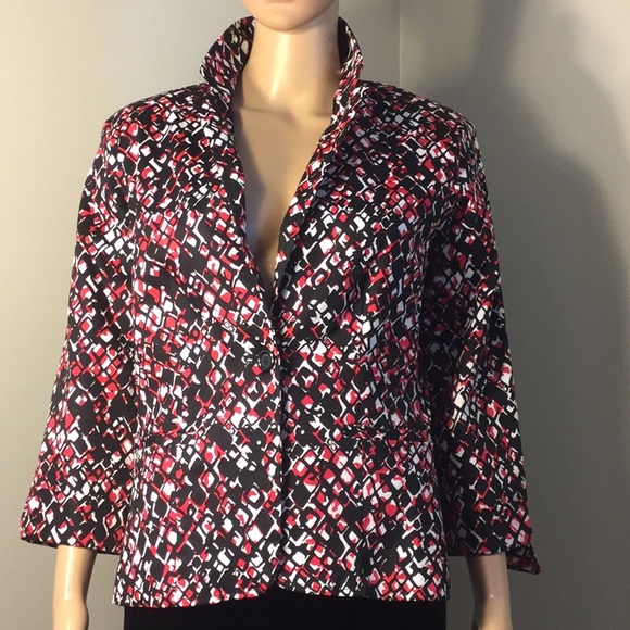 Covington | Jackets & Coats | Covington Black Red White Blazer With ...